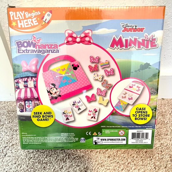 Disney | Toys | Minnie Mouse Bownanza Matching Board Game Brand New ...